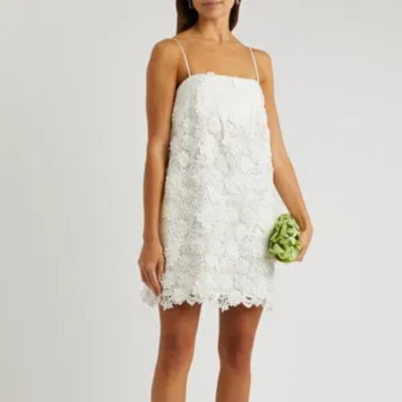 Zimmermann | Dresses | Zimmermann White Lace Mini Dress | Poshmark